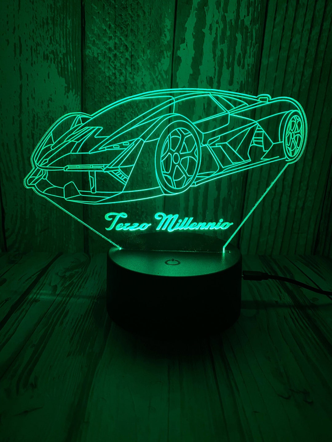 Personalized Multicolor Lamborghini Terzo Millennio LED Light Lamp 3d ...