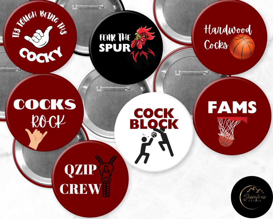 USC Gamecock Gameday Basketball Button Pins - Etsy