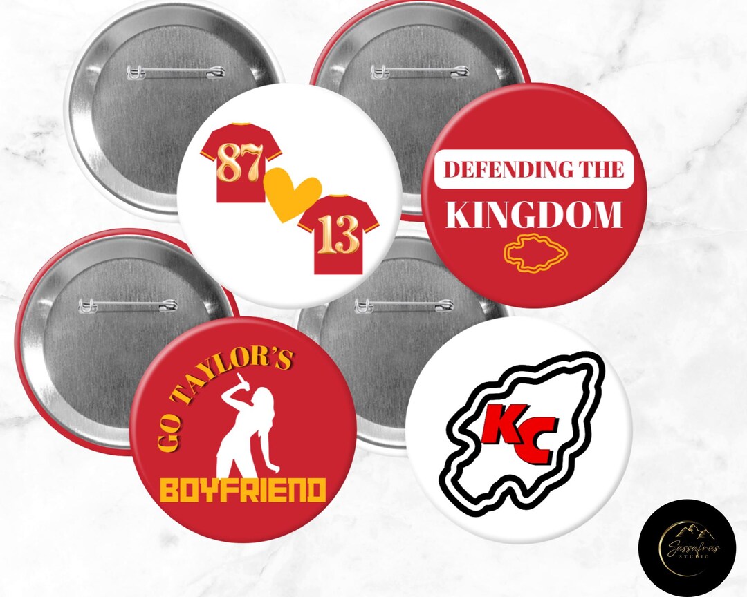 KC (4 Designs)| 3" Game Day Button Pin | Fridge Magnet - Etsy