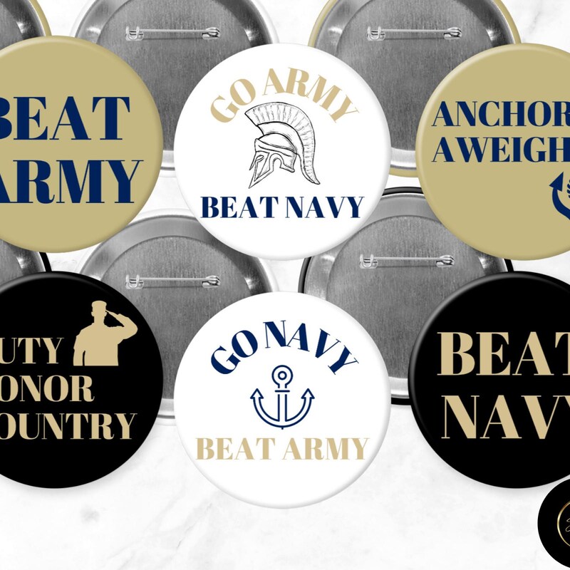 Navy Pin - Etsy
