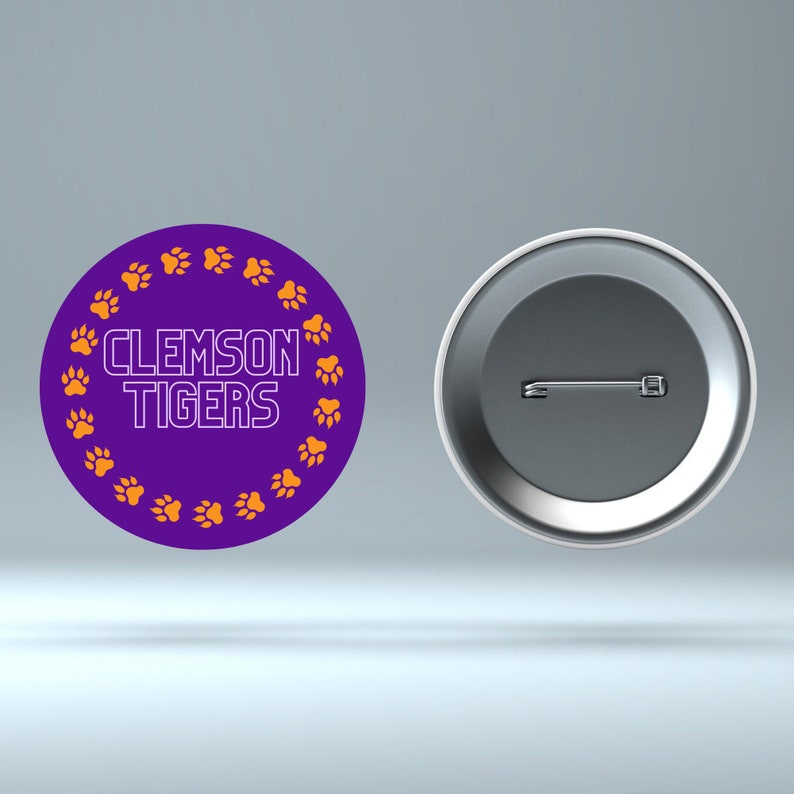 Clemson Tigers Gameday Button Pins - Etsy