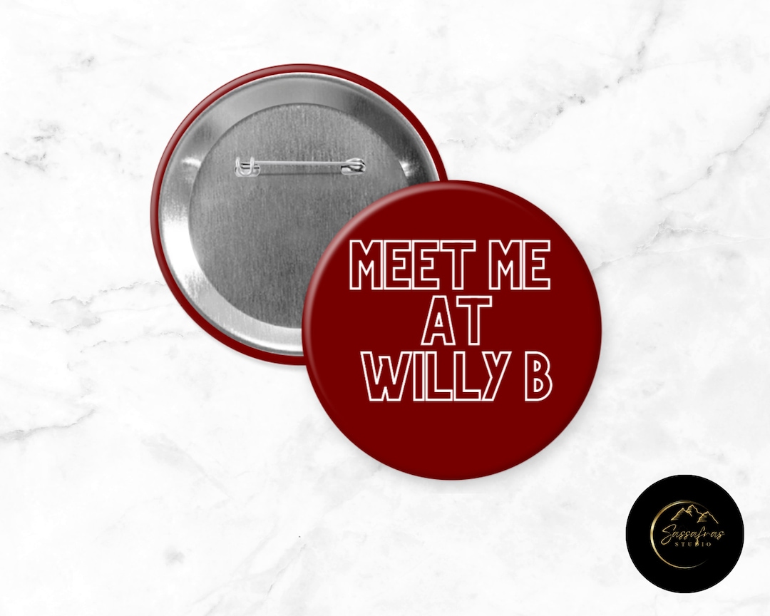 Willy B Football Button Pins - Etsy