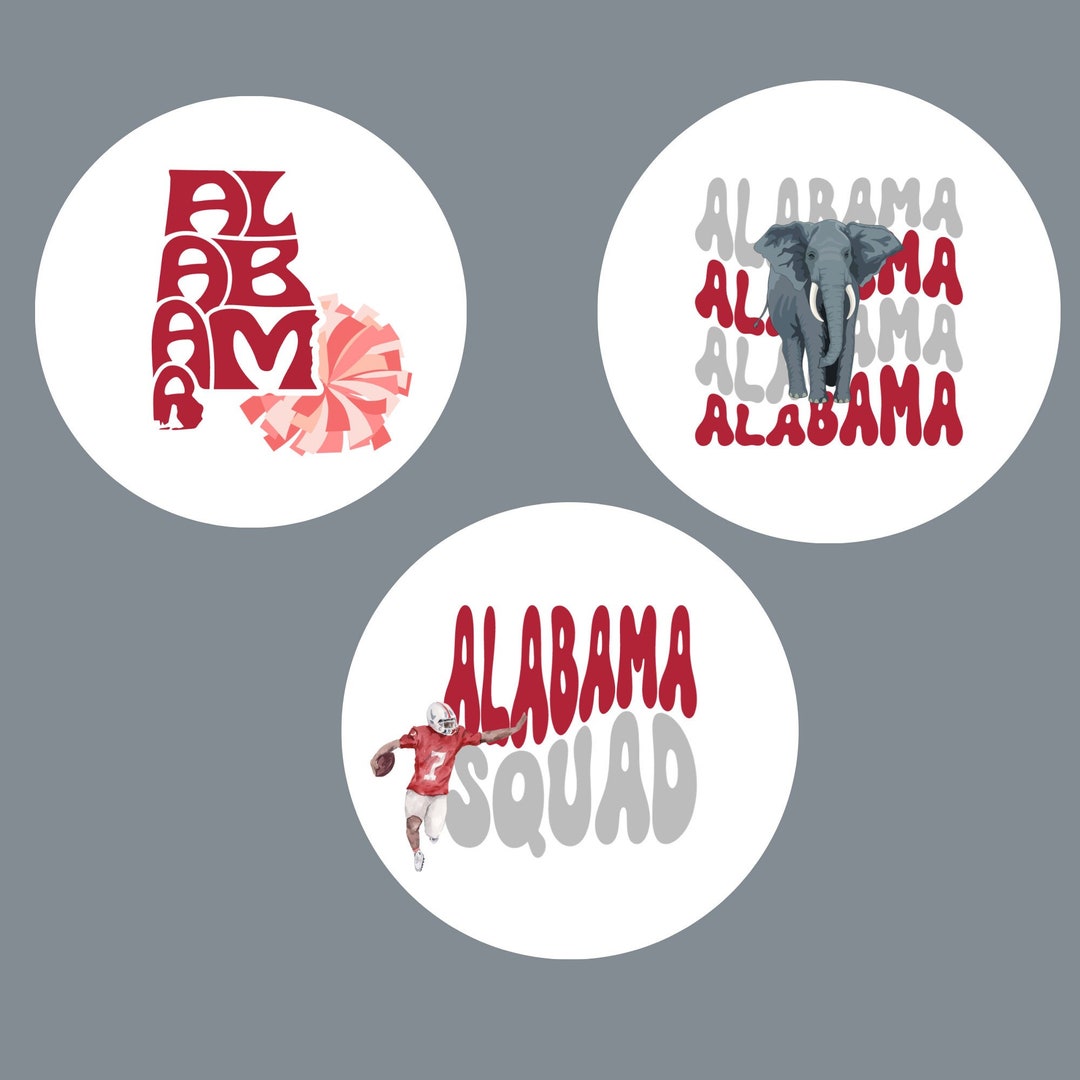 Alabama Gameday Button Pins - Etsy