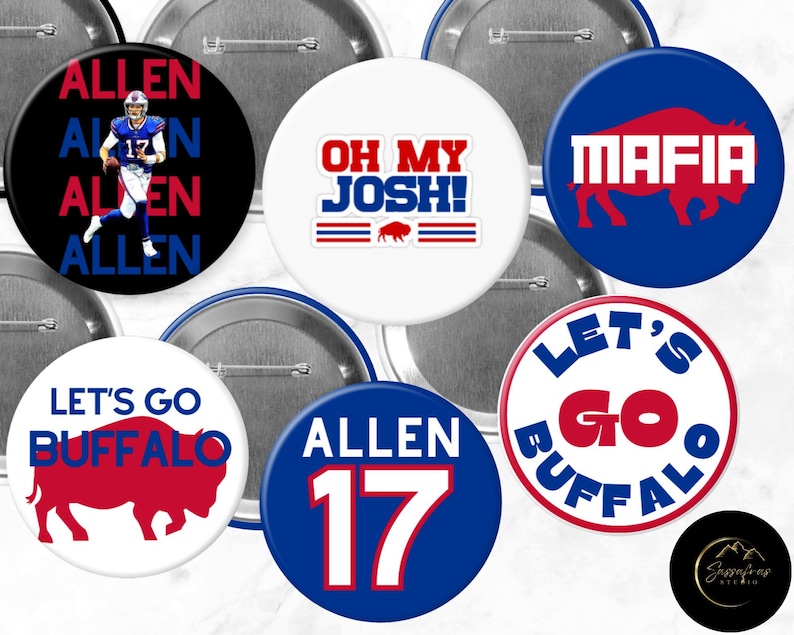 Bills (6 Designs)| 3" Game Day Button Pin | Fridge Magnet - Etsy