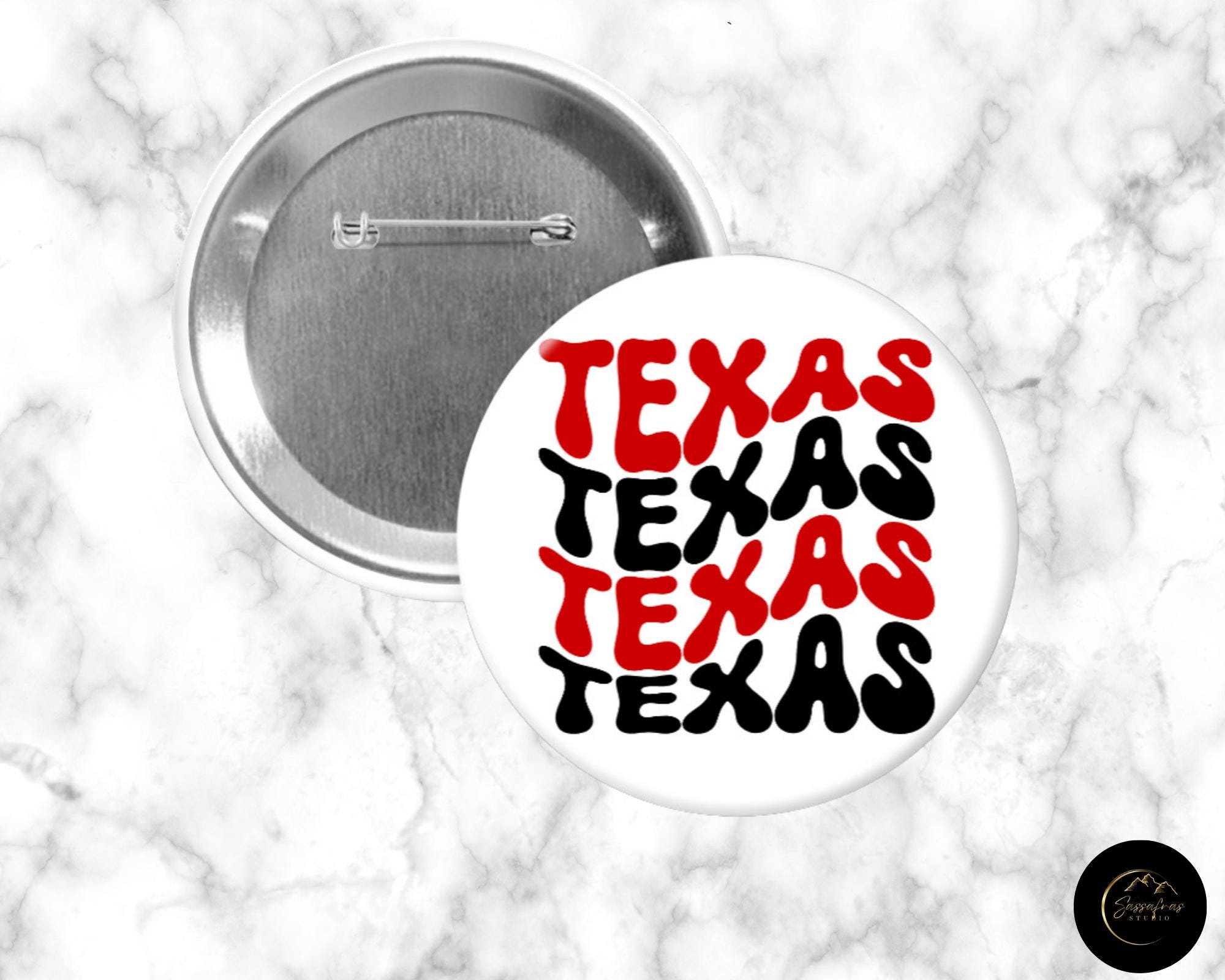 Texas Tech (4 Designs)| 3" Game Day Button Pin | Fridge Magnet - Etsy