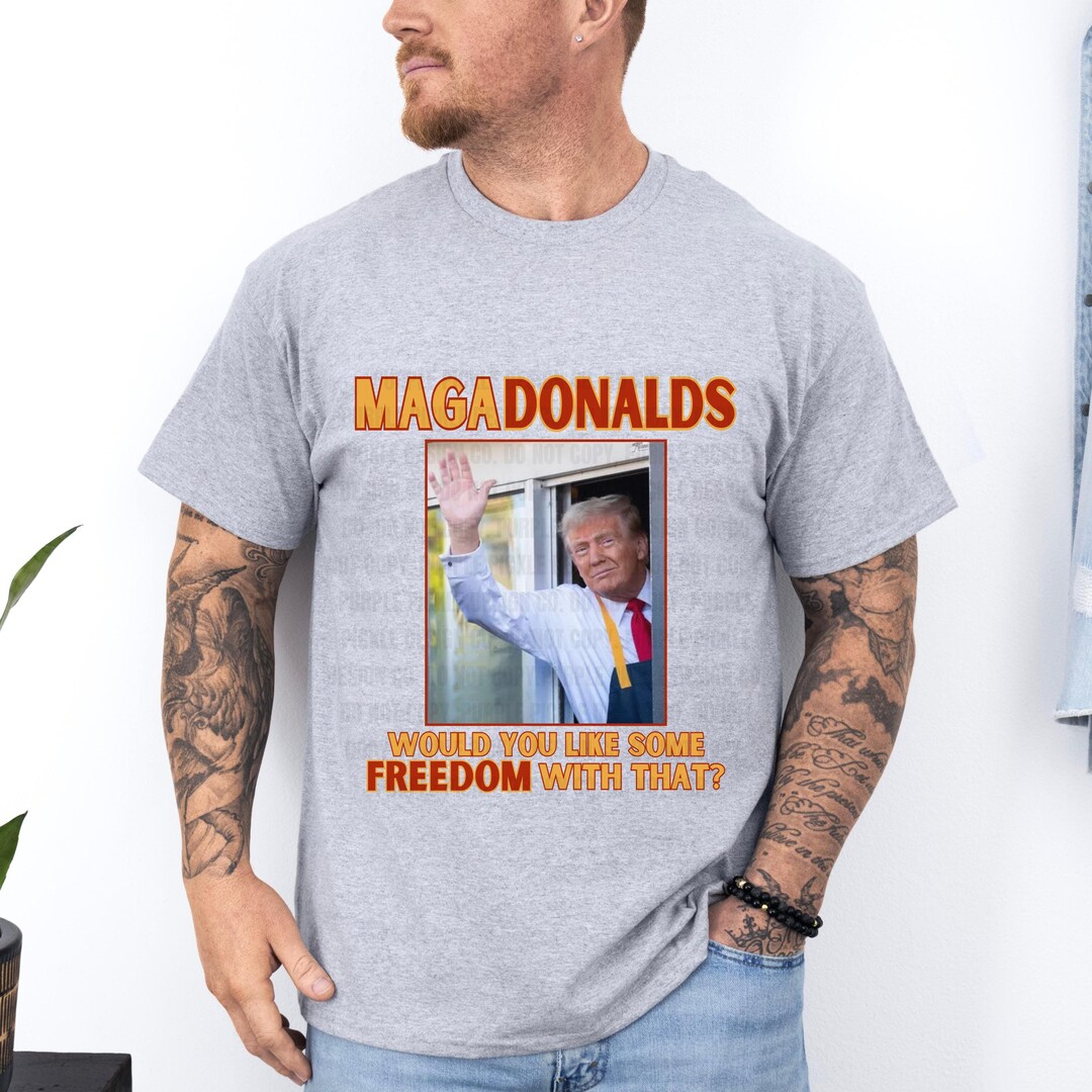 MAGA DONALDS Trump Tshirt, Mens Trump Graphic Tee, Funny President ...