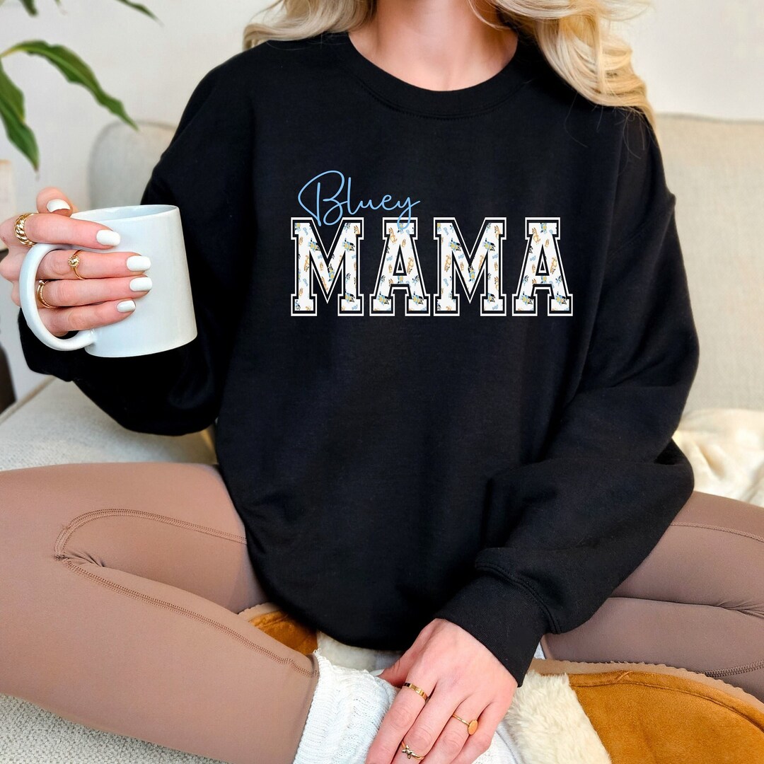Bluey Mama University, Mama Sweatshirt, Bluey Sweatshirt, Bluey Mama ...