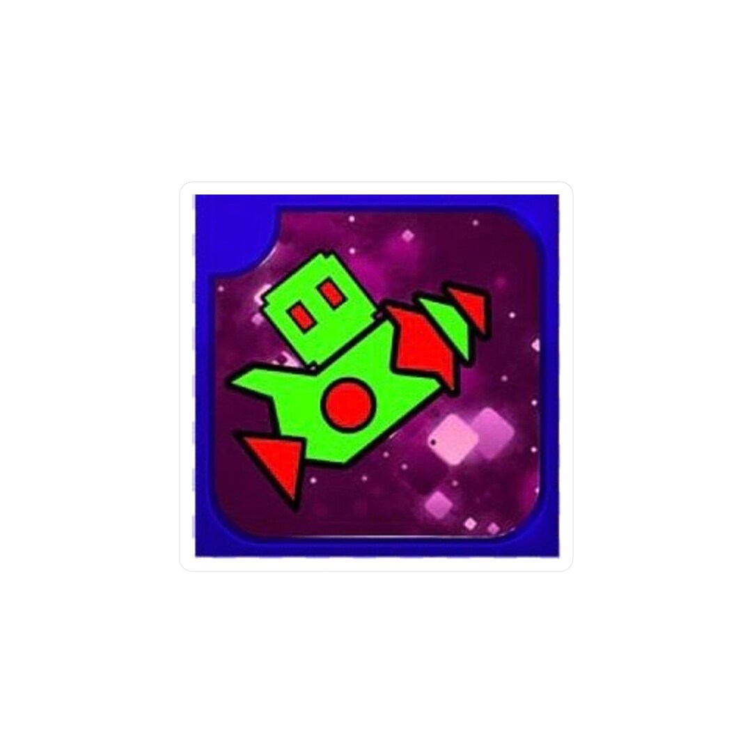 Geometry Dash Vinyl Decal - Etsy UK