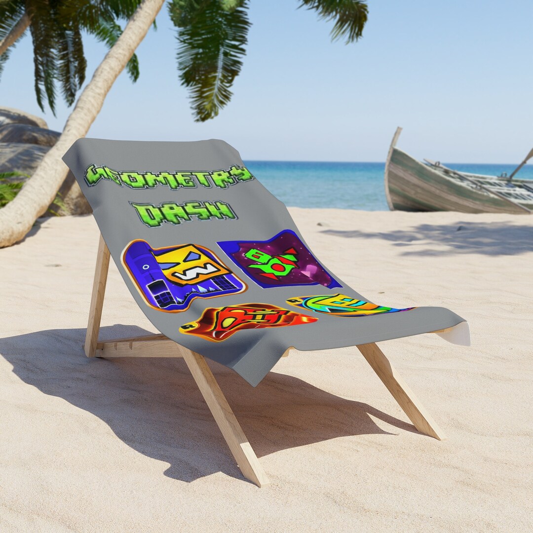 Geometry Dash Beach Towel - Etsy