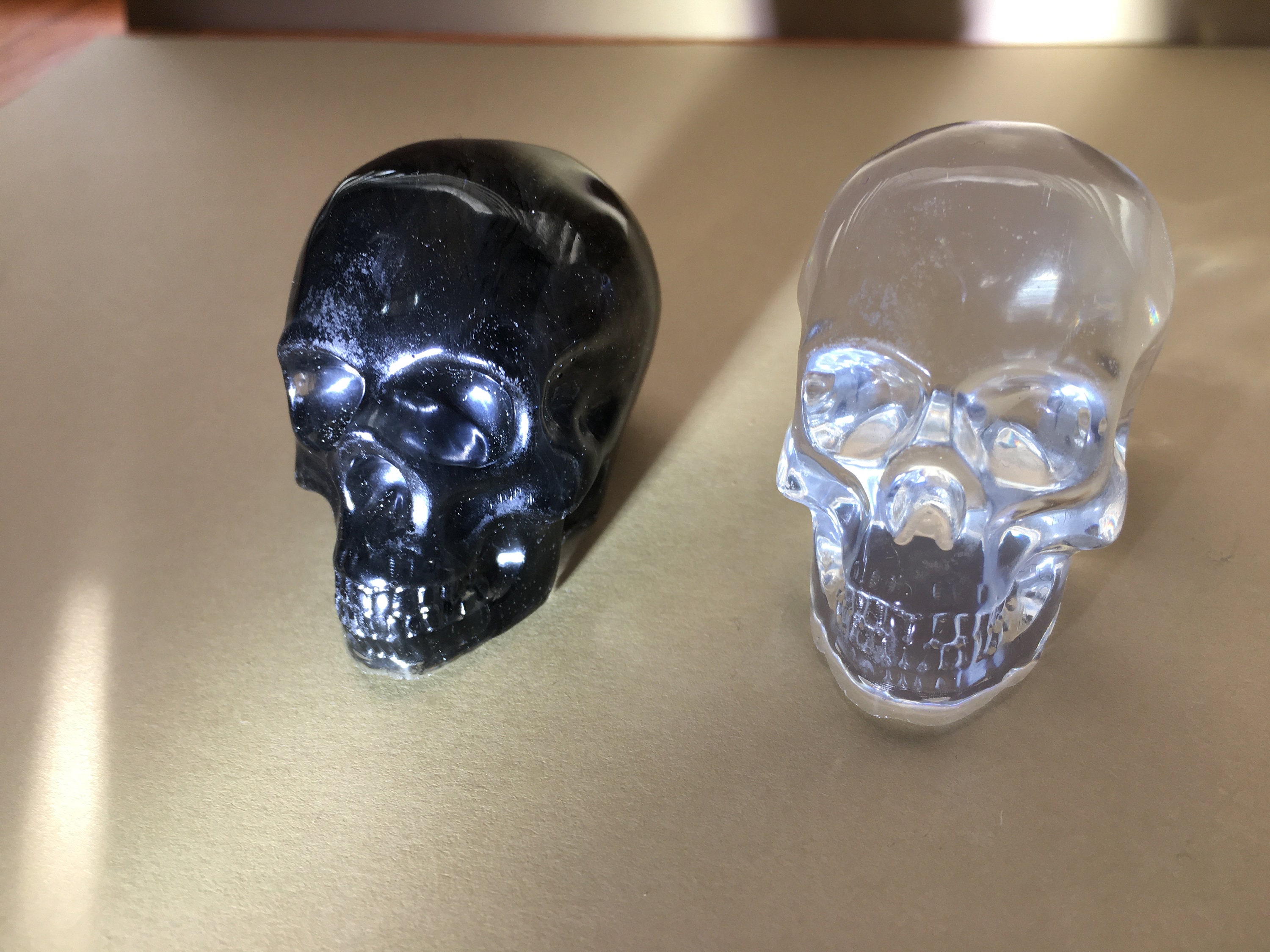 Small Resin Skulls | Skull Decoration | Epoxy Skull | Human Skull (2 ...