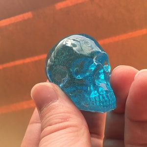 Small Resin Skulls | Skull Decoration | Epoxy Skull | Human Skull (2 ...