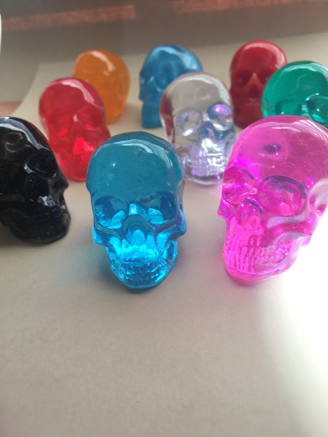 Small Resin Skulls | Skull Decoration | Epoxy Skull | Human Skull (2 ...