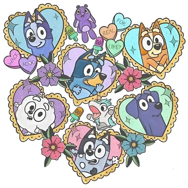 Bluey Flower Png - Etsy