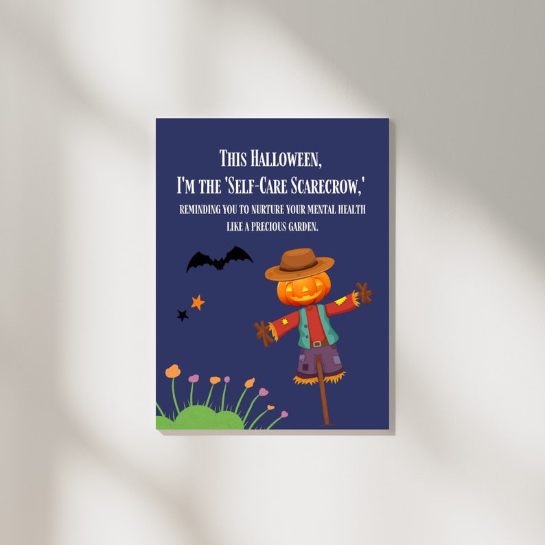 Kids Halloween Poster Mental Health Spooky Classroom Quote Bundle ...