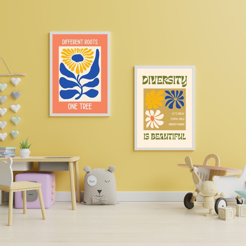 Neurodiversity Poster Inclusive School Psychologist Print Bundle Quote ...