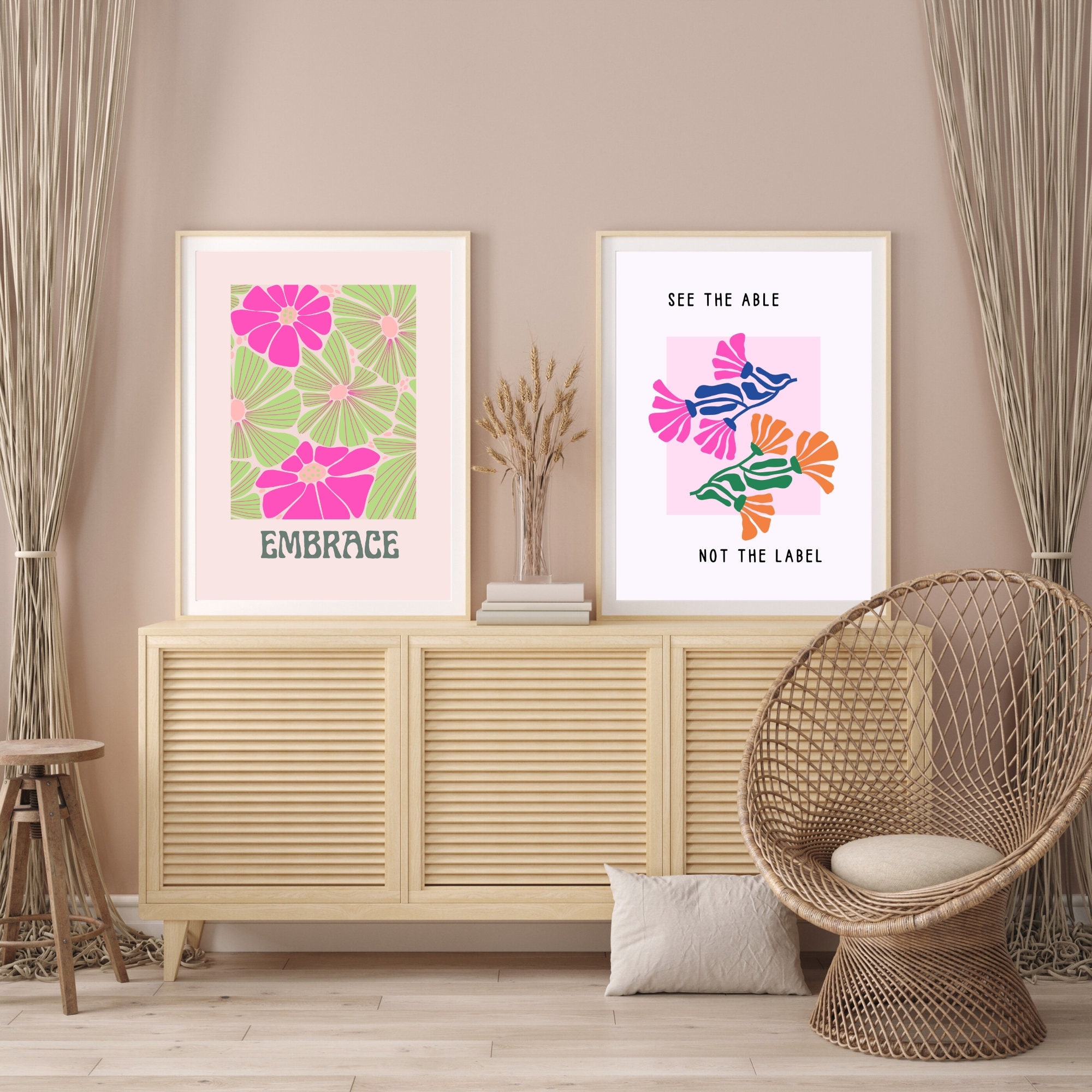 Neurodiversity Poster Inclusive School Psychologist Print Bundle Quote ...