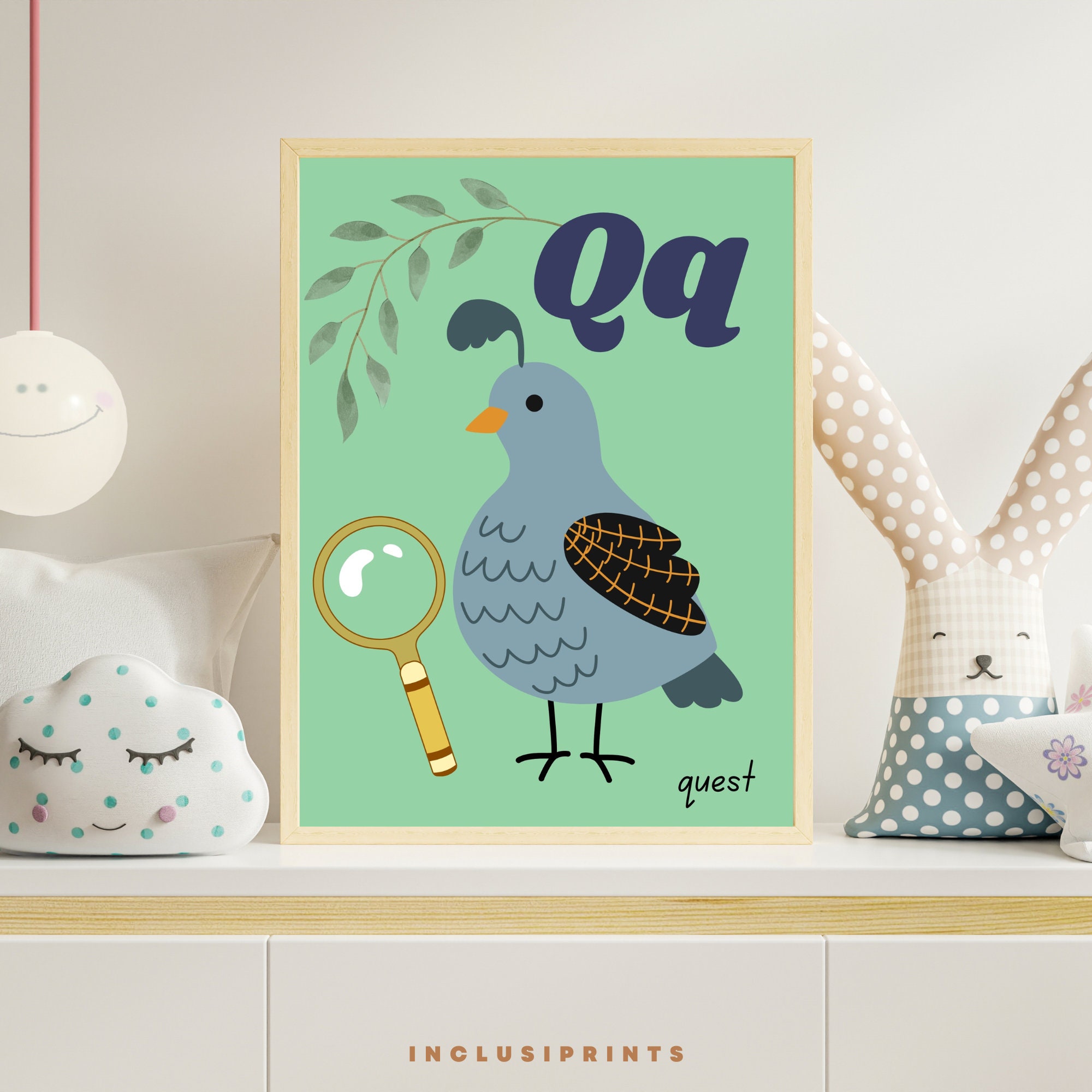 Alphabet Poster Boho Classroom Wall Art Kids Print Social Worker Decor ...