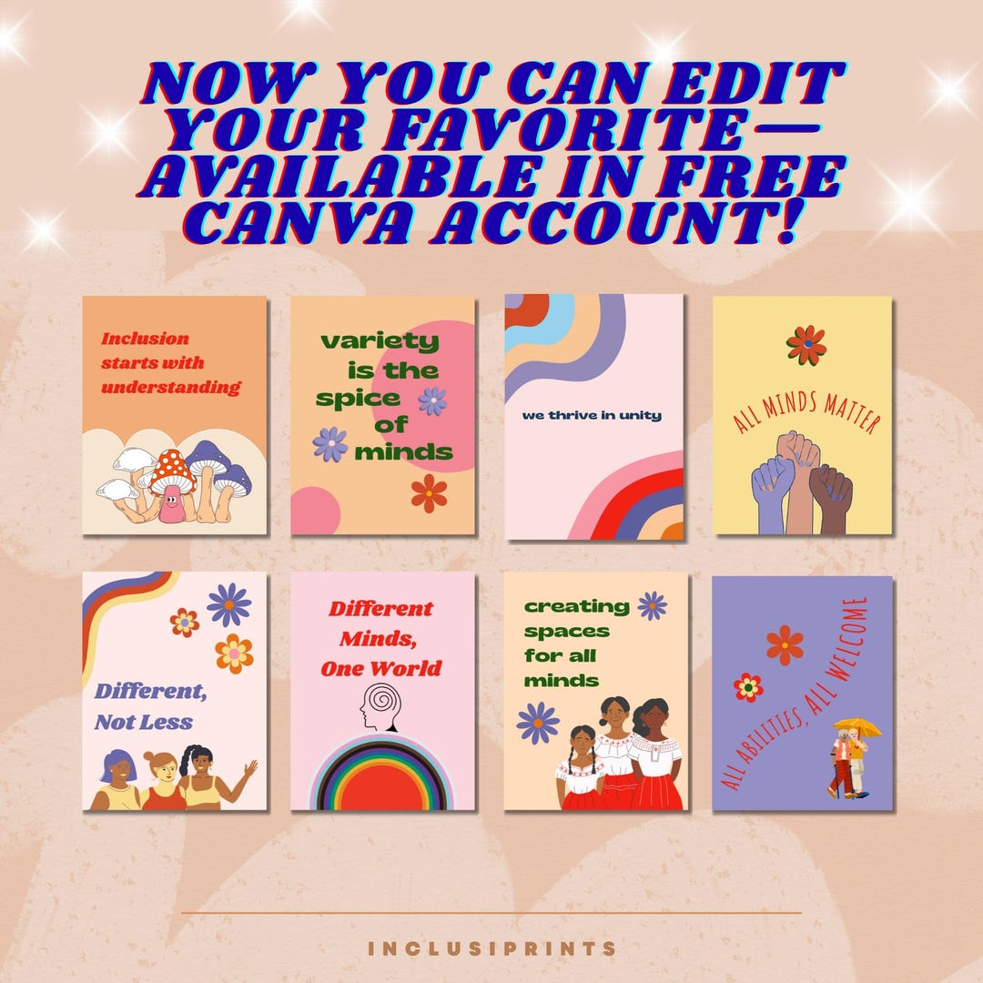 Neurodiversity Affirmation Poster: Inclusive Counseling Therapy Wall ...
