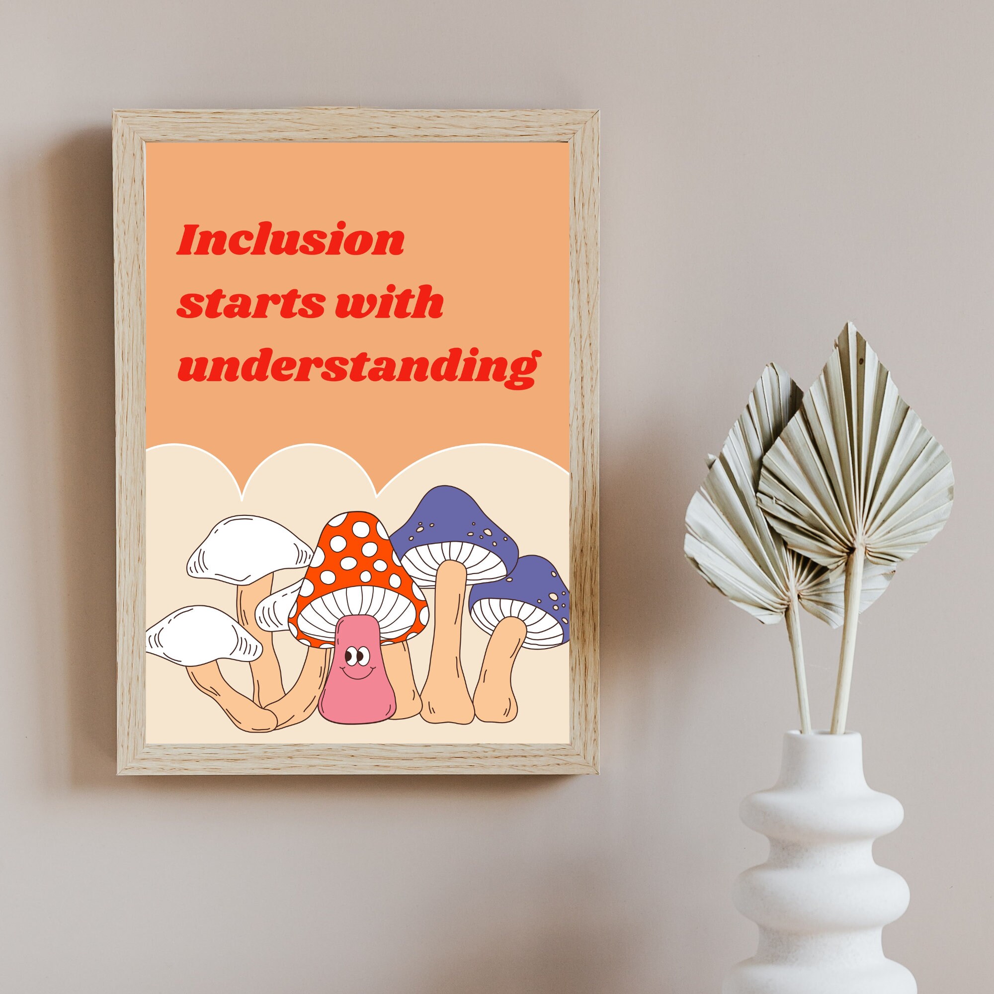Neurodiversity Poster Counseling Therapy Wall Art Inclusive School ...