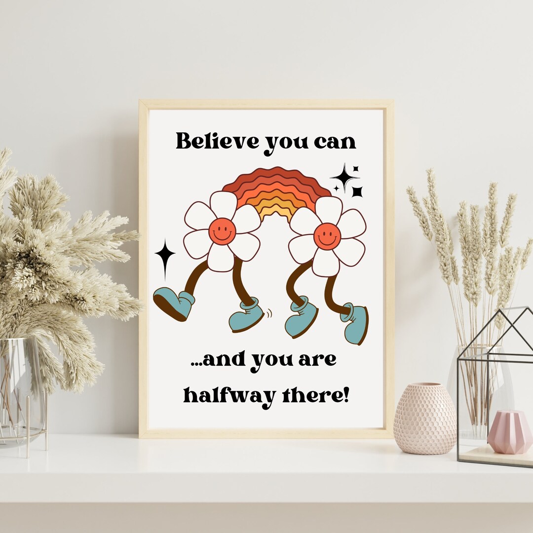 Motivational Retro Print Inclusive Classroom Welcoming Kid Growth ...