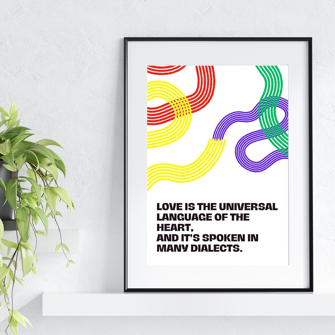 Love Pride Poster Acceptance Inclusivity Are Welcome Here Print Safe ...