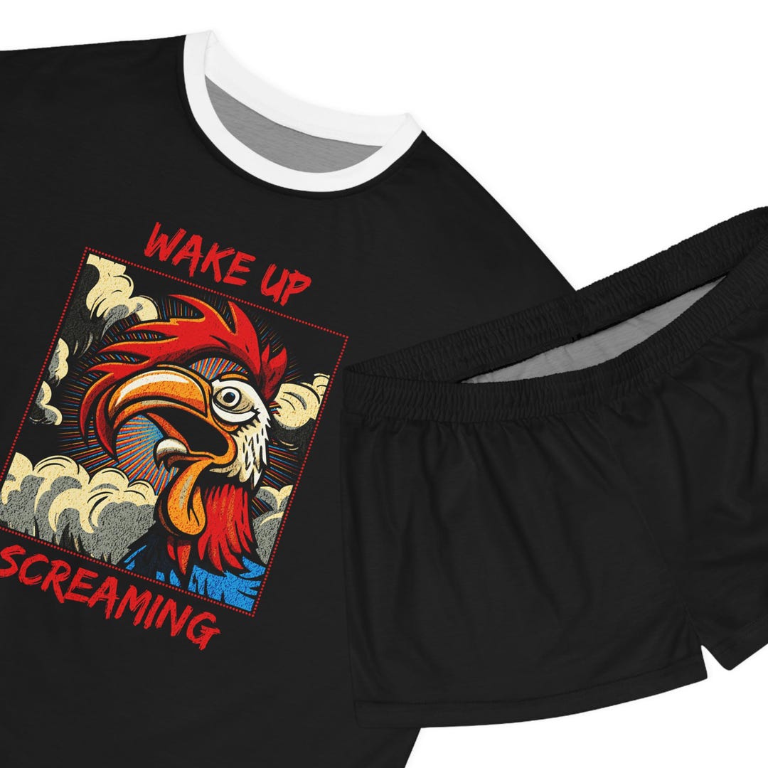 Wake up Screaming-women's Short Pajama Set - Etsy