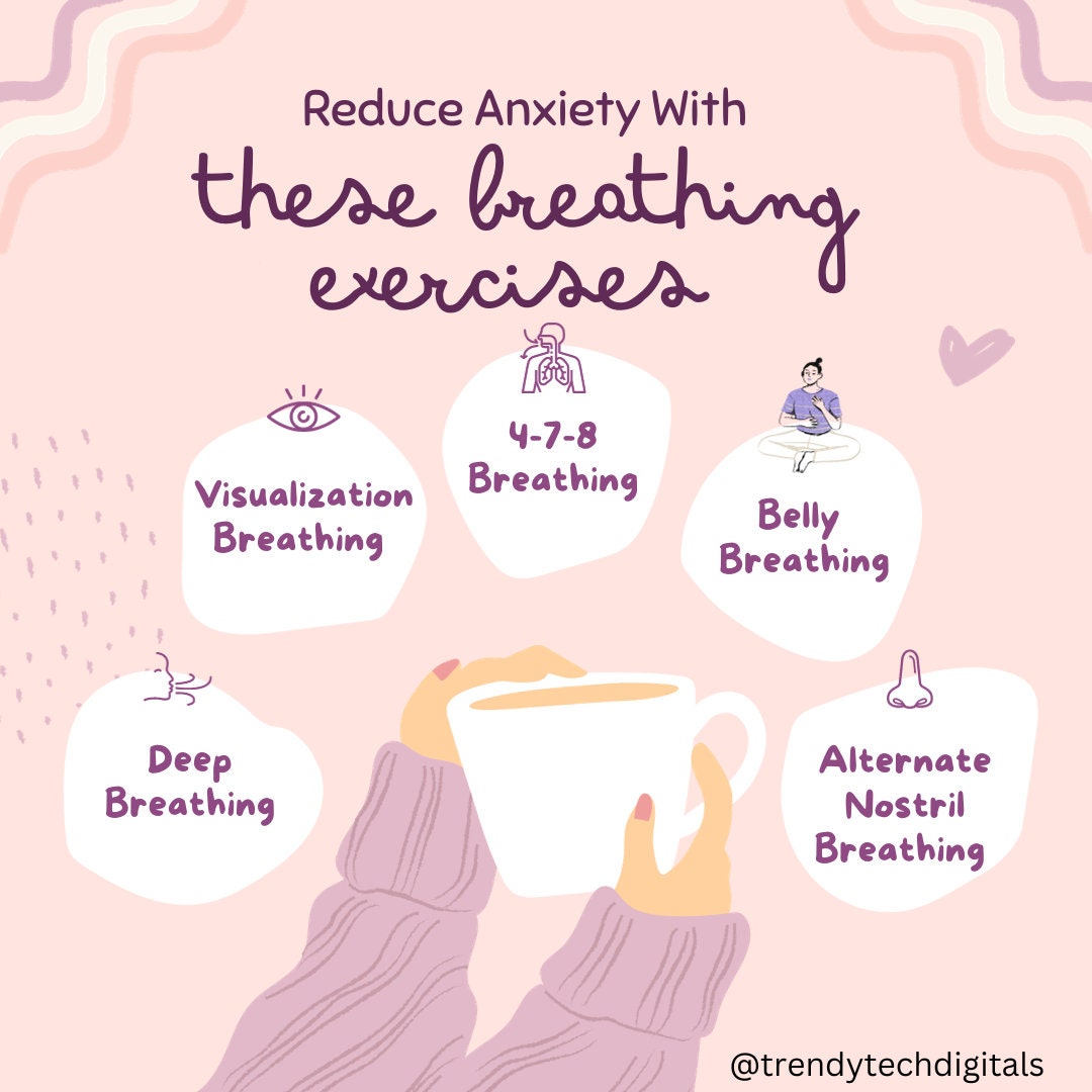 Breathing Techniques for Anxiety - Etsy