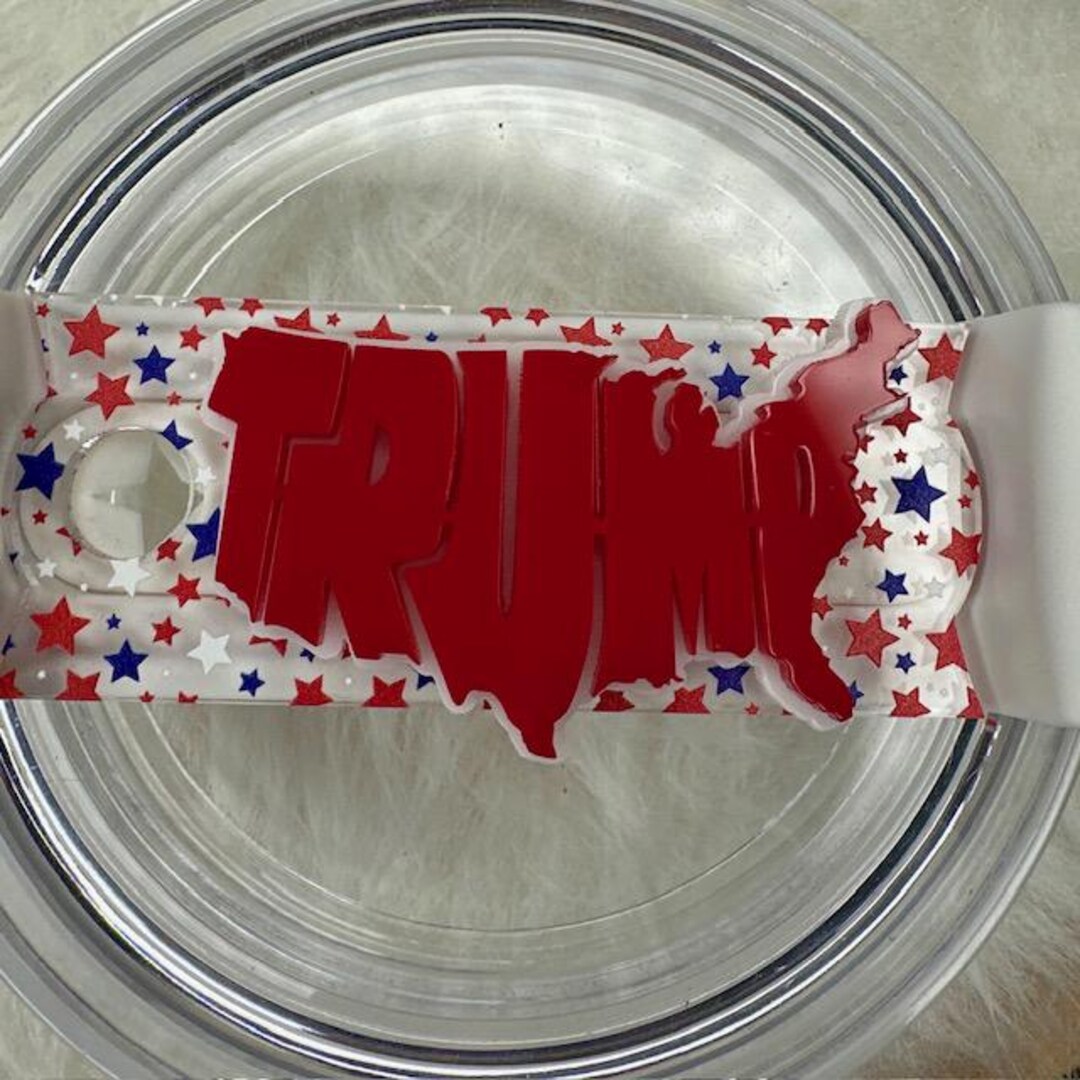 Custom Made Trump USA Stanley Straw 40oz Name Plate/ Topper - Etsy