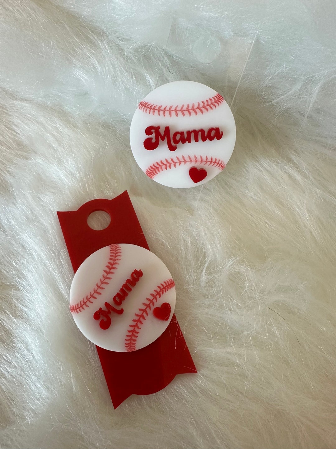 Custom Made Baseball Mama Stanley 40oz Name Plate/ Topper - Etsy
