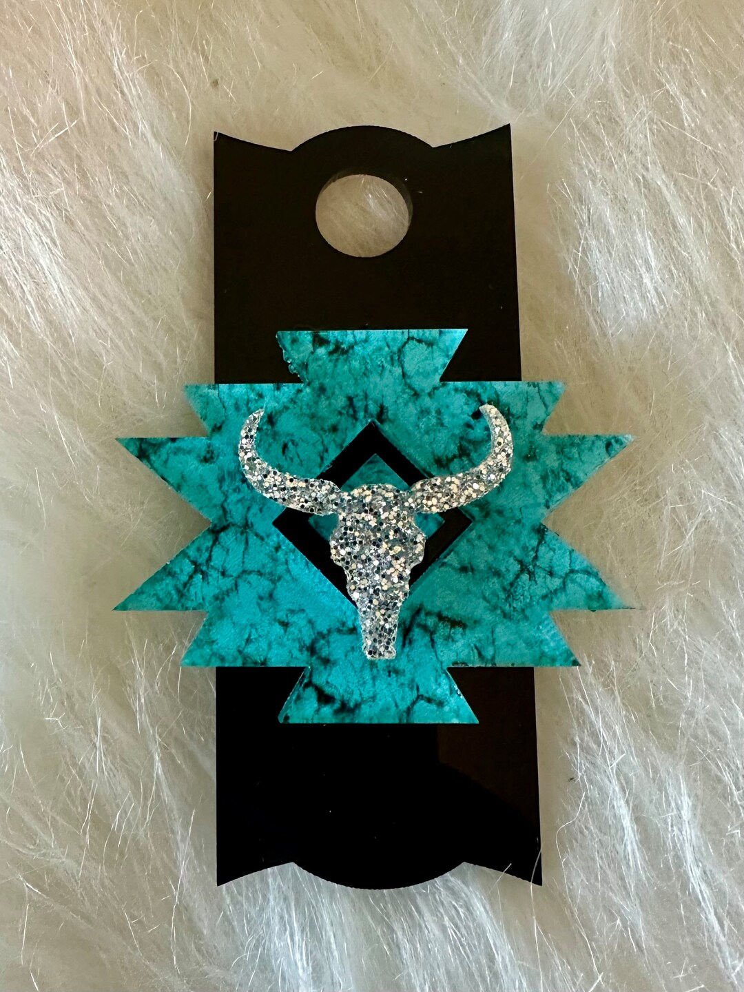 Custom 40oz Stanley Name Topper Cowgirl Turquoise Cow Skull Western ...