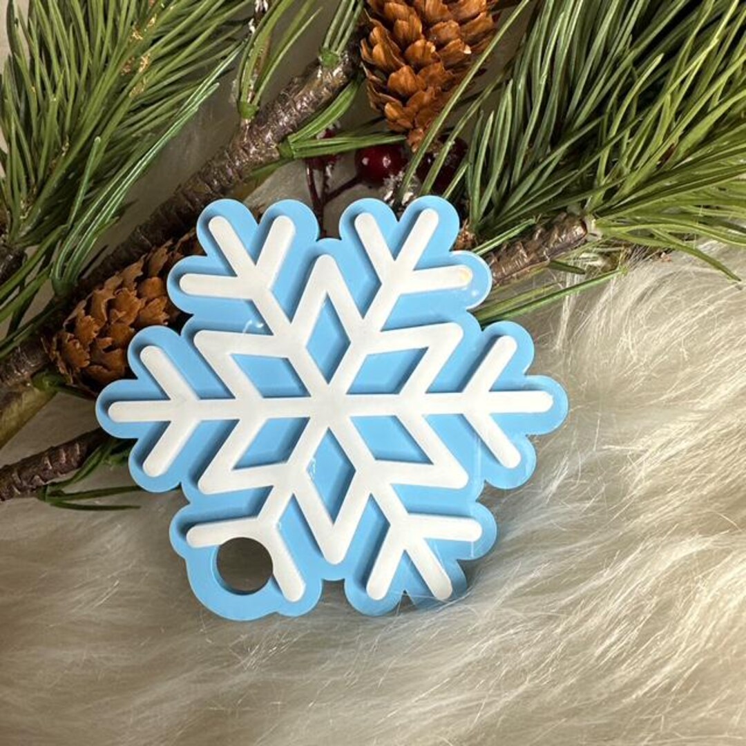Christmas Winter Blue Snowflake 40oz Stanley Topper - Etsy