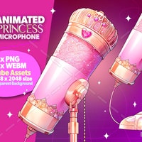 Animated Vtuber Galaxy Microphone, Stream Decoration, Vtuber Background ...