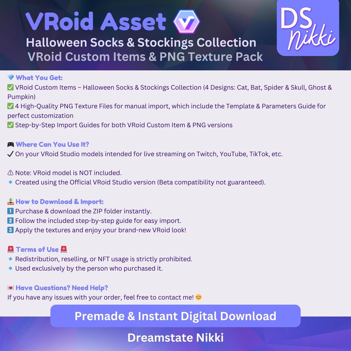 Vroid Studio Outfit – Halloween Socks Stockings, Vtuber Clothes PNG ...