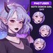 Goth Demon Girl Pngtuber for Twitch, Discord, Youtube Streaming ...