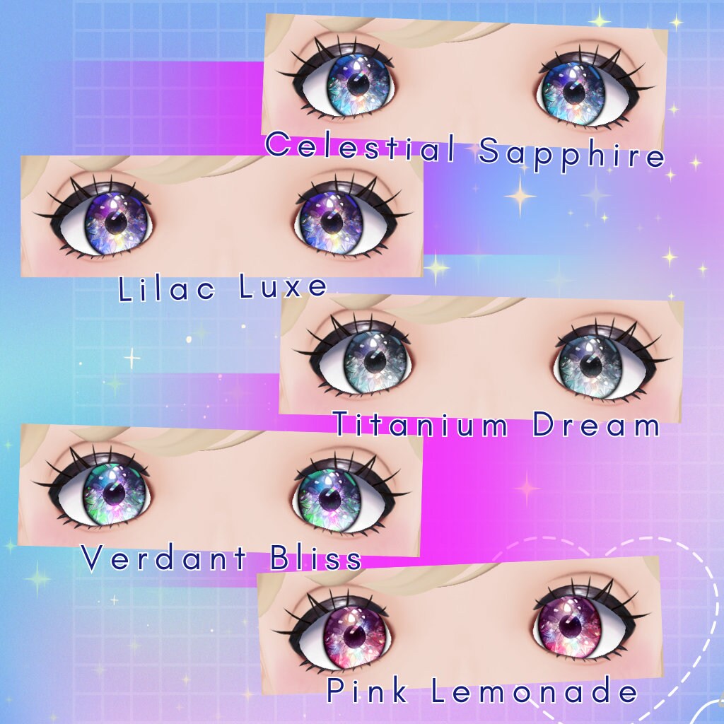 Vroid Iris Eye PNG Texture Pack - Vtuber Assets for Streaming - Etsy