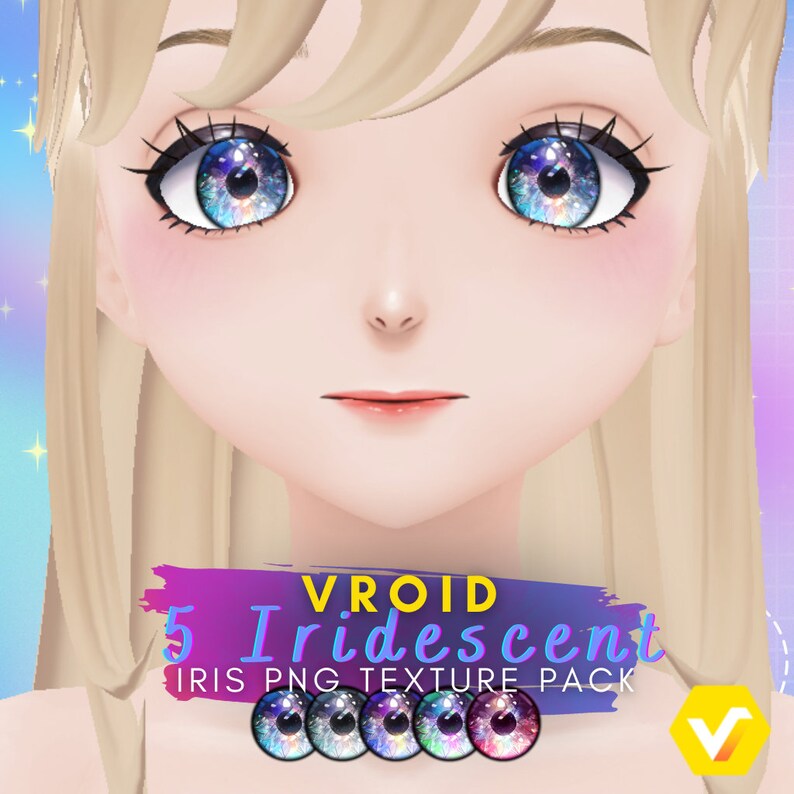 Vroid Iris Eye PNG Texture Pack - Vtuber Assets for Streaming - Etsy