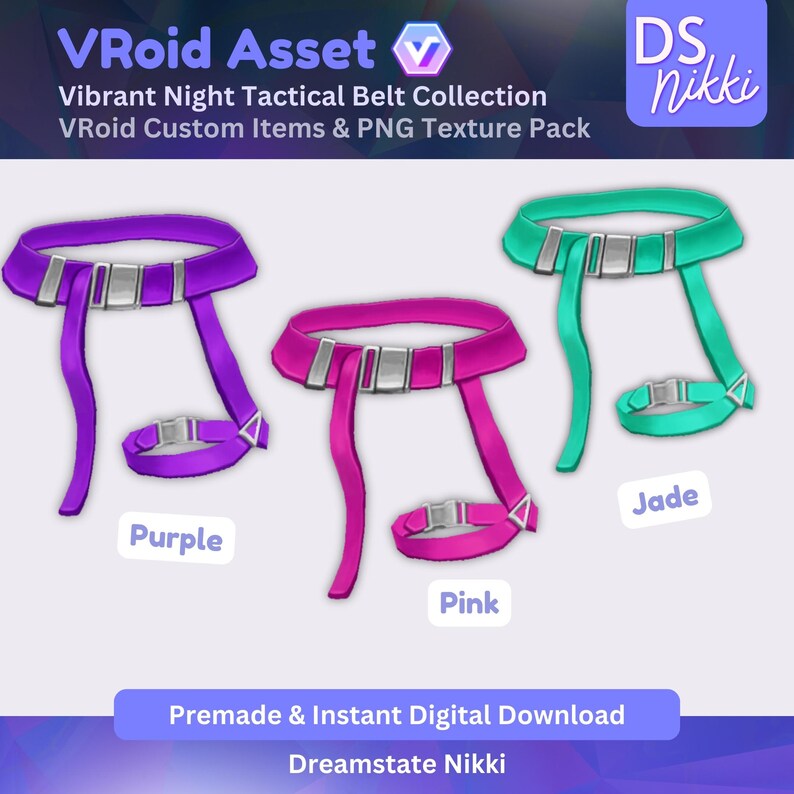 Vroid Studio Outfit – Tactical Belt, Vtuber Clothes PNG Textures - Etsy