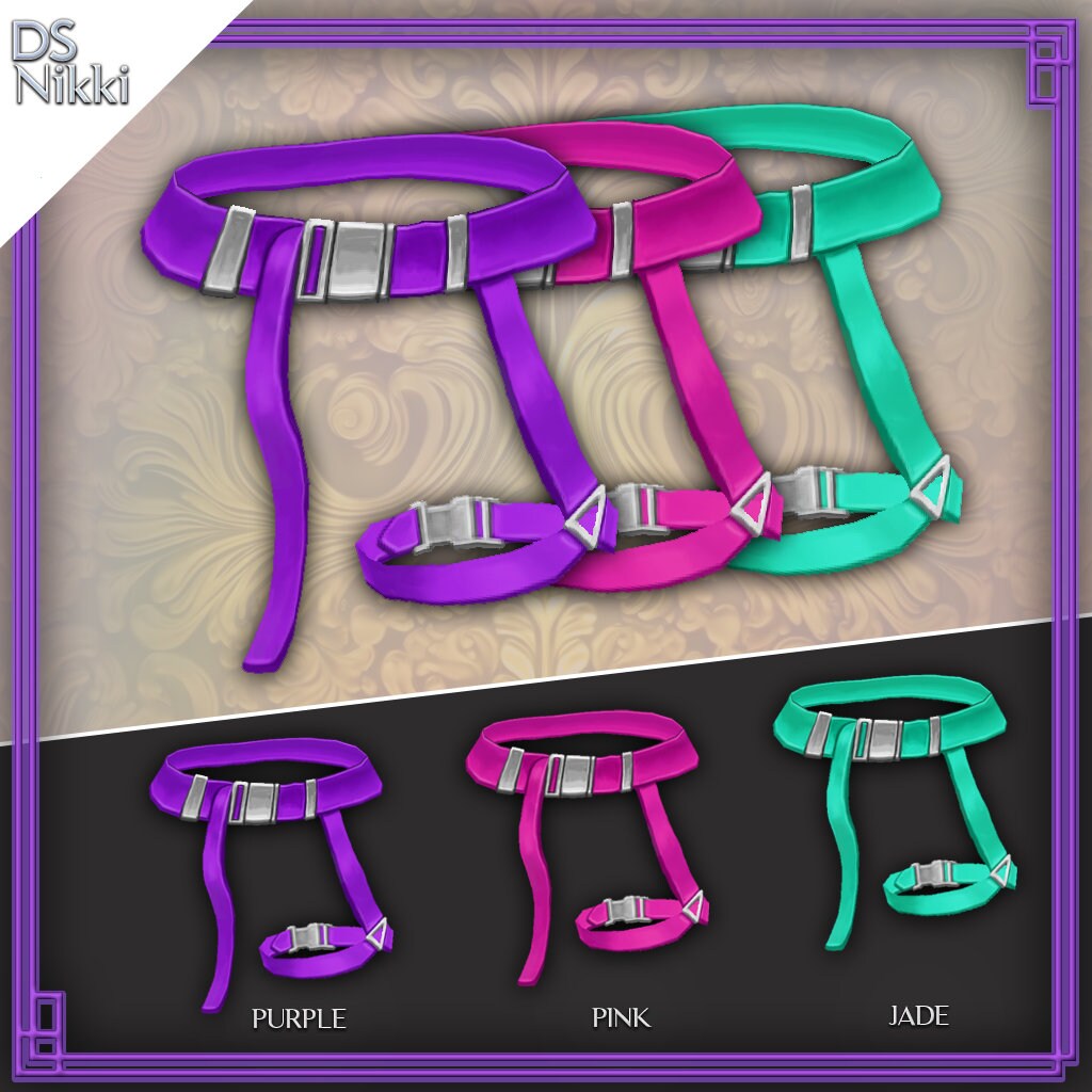 Vroid Vibrant Night Tactical Belt Color Set Clothing Textures PNG Cute ...