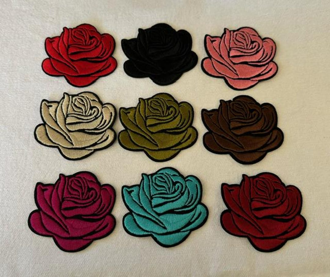 Rose Hat Patch, Roses Patch, Hat Patches, Trucker Hat Patch, Red Rose ...