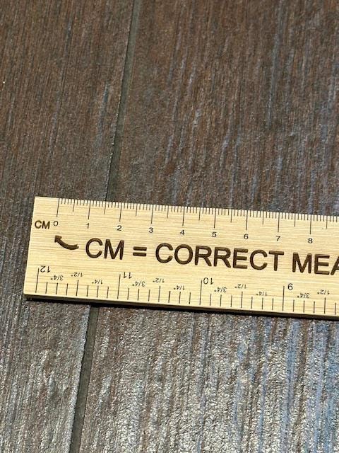 Gag Gift "12" Inch Ruler, Perfect Ruler Gift, Trick Ruler for Size ...