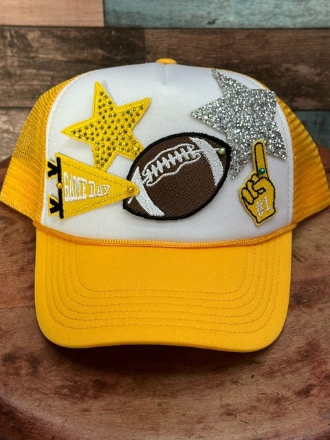 Hat Patches, Hat Patch, Embroidered Patch Hat, Football Patch, Paw ...