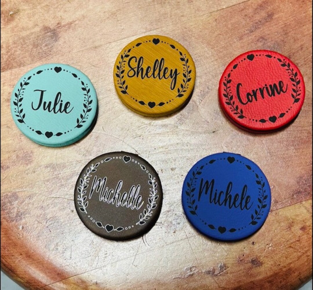 Personalized Compact Mirror, Bridesmaids, Pocket Travel Mirror, Unique ...