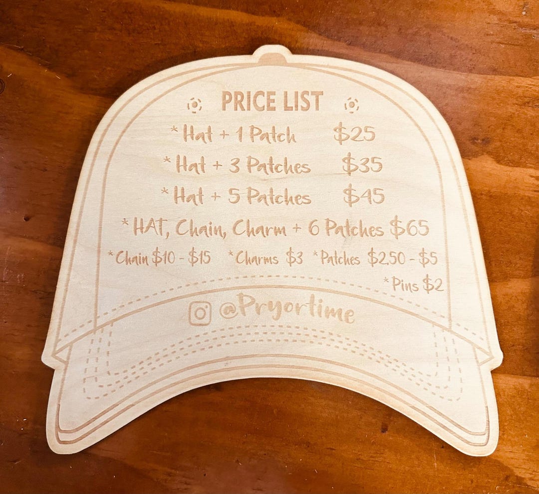 Personalized Trucker Hat Bar, Patch Display Board, Wood Trucker Hat ...