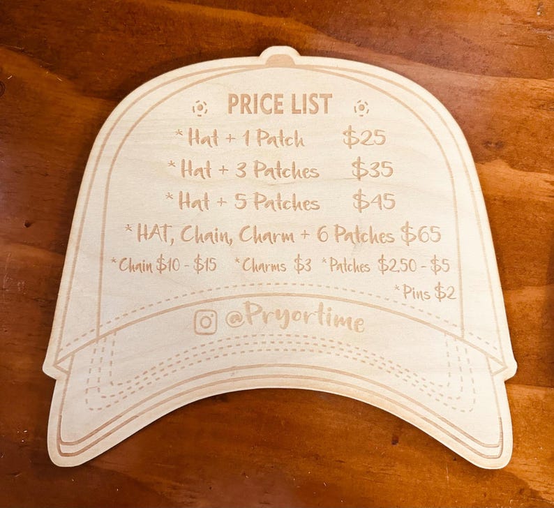 Personalized Trucker Hat Bar, Patch Display Board, Wood Trucker Hat ...