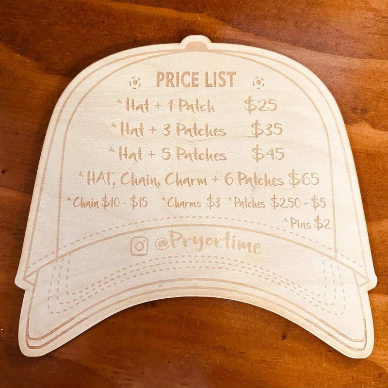 Hat Patch Template - Etsy