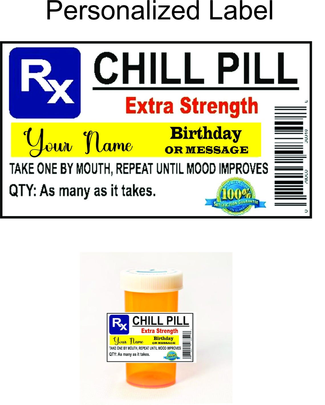 Pill Bottle Labels, Personalized Labels, Party Label, Customized Labels ...