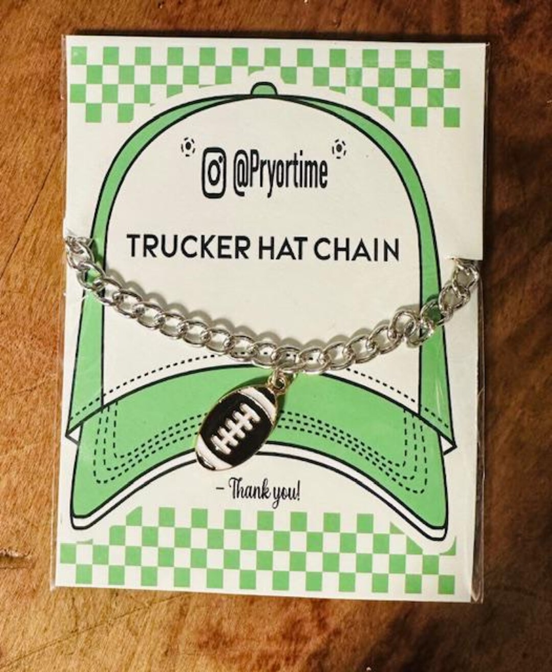 Trucker Hat Chain, Trucker Hat Bar, Chain for Hat, Football Chain ...