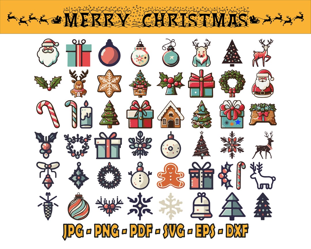 DIY Christmas Gifts Bundle in Svg, Jpg, Pdf, Png, Eps, Dxf Formats, 50 ...
