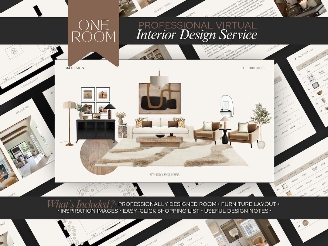 1 Room Custom Virtual Interior Design | Full Interior Design Service ...