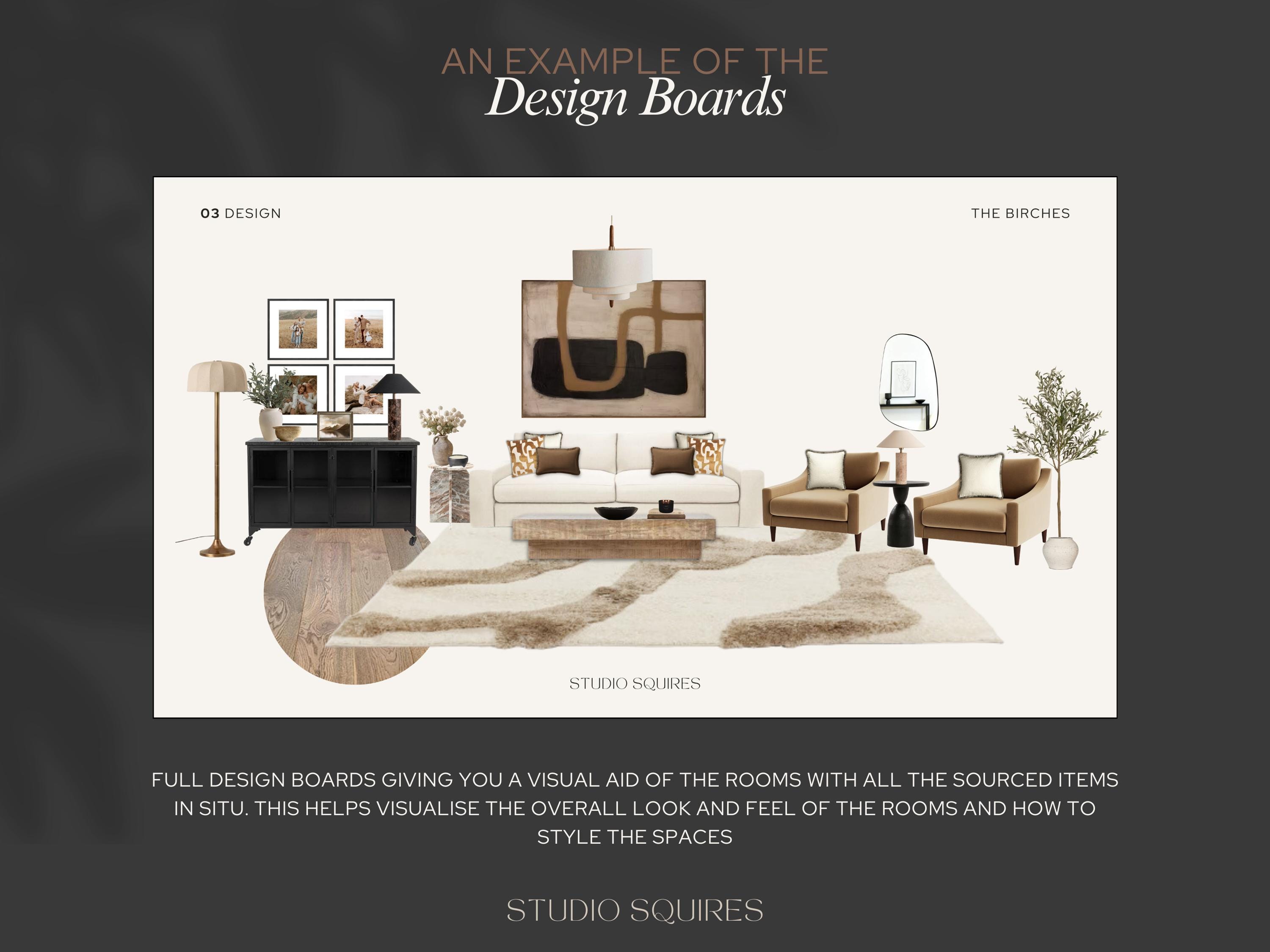 3 Room Custom Virtual Interior Design | Full Interior Design Service ...